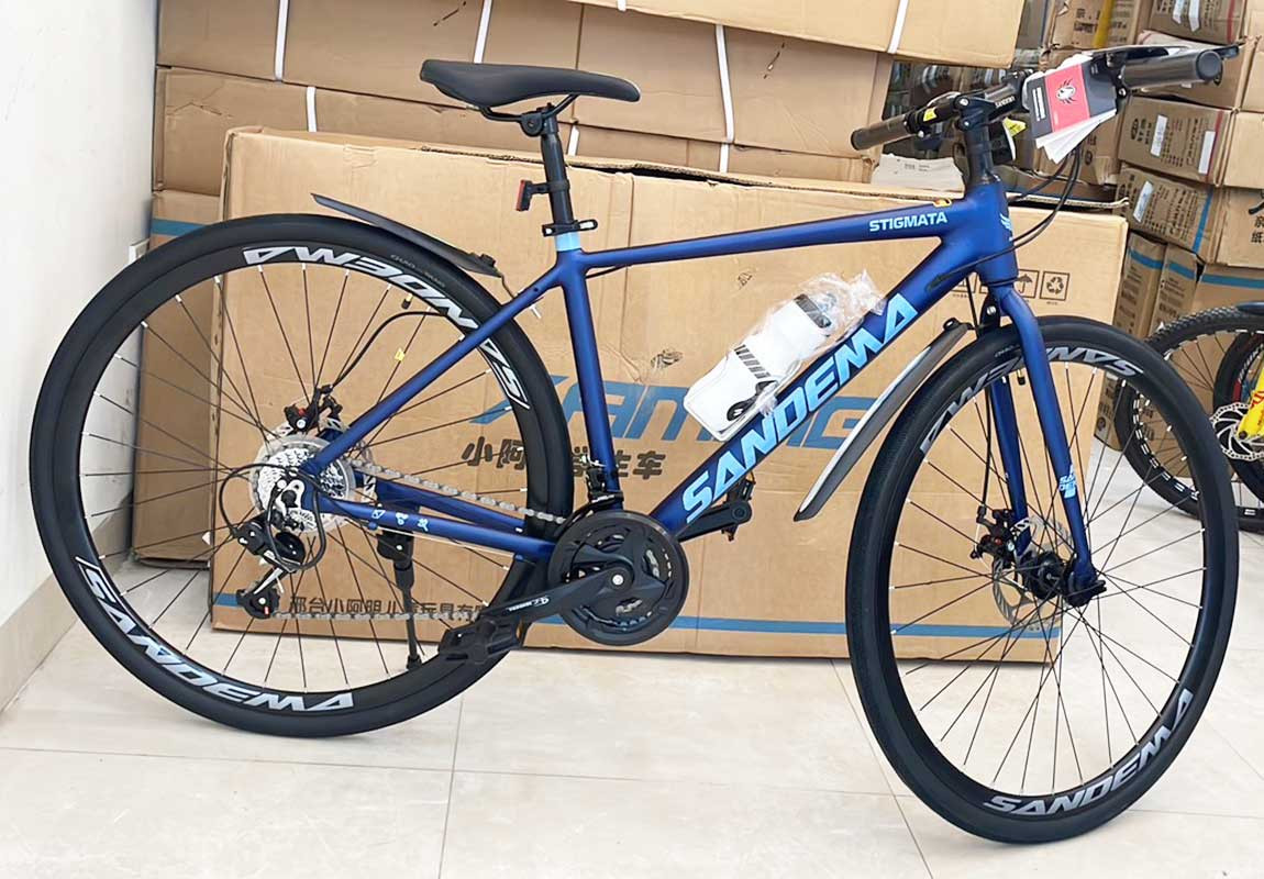 Xe đạp thể thao Sandema khung hợp kim nhôm siêu nhẹ đúc liền